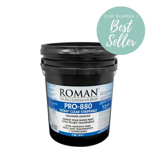 Roman Pro-880 Ultra Clear Strippable Wallpaper Adhesive Glue ...