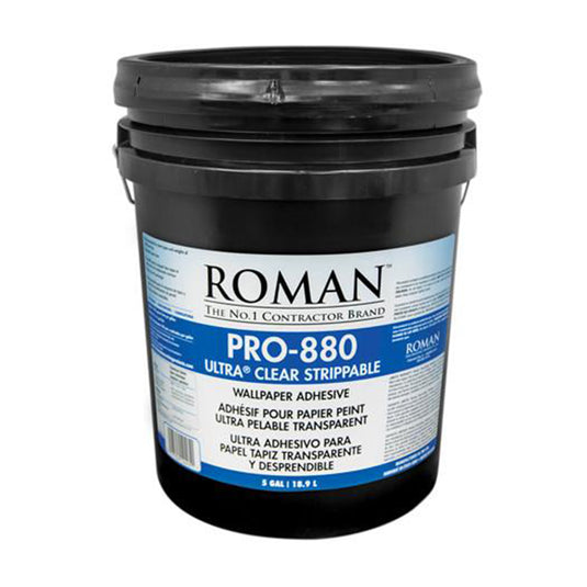 Roman Pro-880 Ultra Clear Strippable Wallpaper Adhesive Glue ...